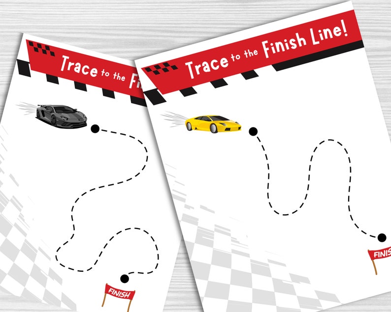 Car Tracing Worksheet: Preschool Activity (PDF Download) - Etsy
