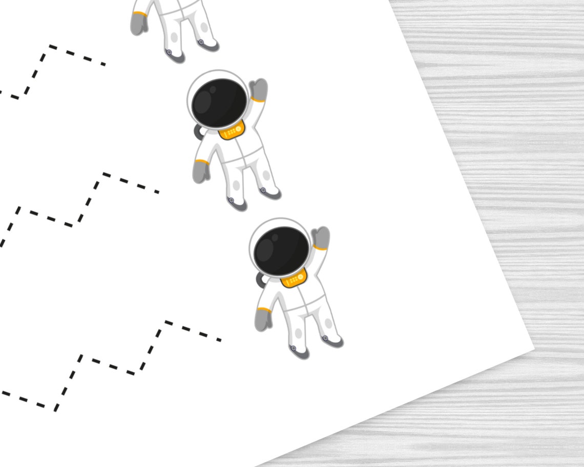 Outer Space Tracing Pages: Preschool Activity (PDF Pattern) - Etsy