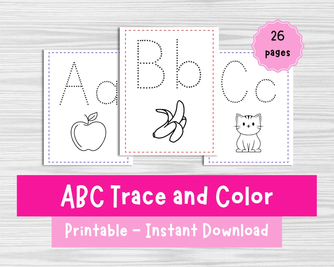 ABC Tracing, Alphabet Tracing, Tracing Printable, Alphabet Worksheets ...