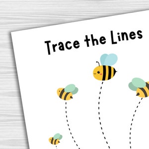 Preschool Tracing Worksheet: Jumping Animals Activity (PDF) - Etsy