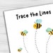 Preschool Tracing Worksheet: Jumping Animals Activity (PDF) - Etsy