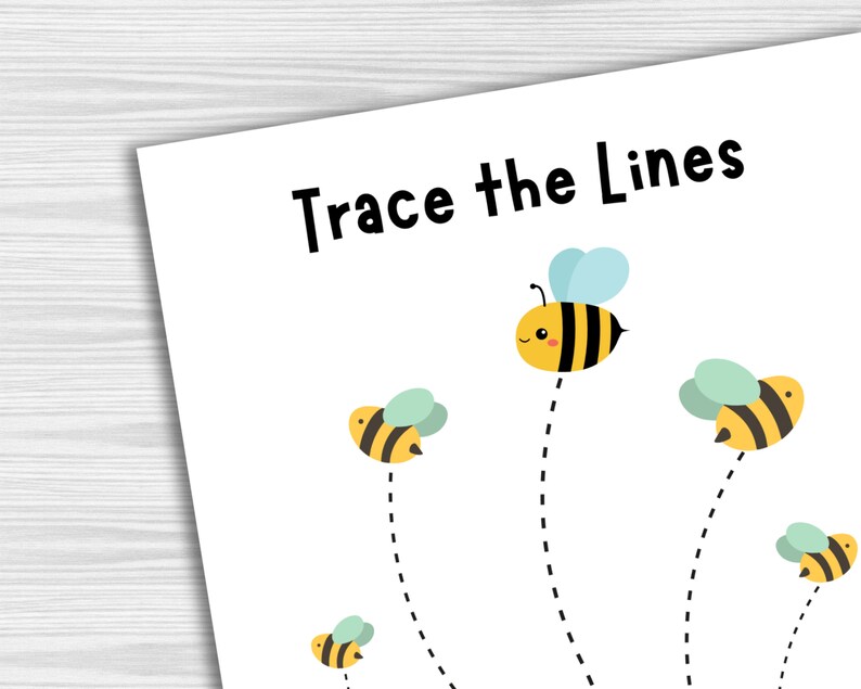 Preschool Tracing Worksheet: Jumping Animals Activity (PDF) - Etsy