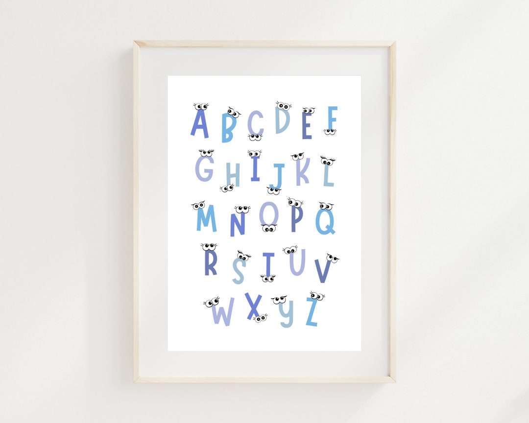 Whimsical ABC Poster: Nursery Alphabet Art Print (digital Download) - Etsy