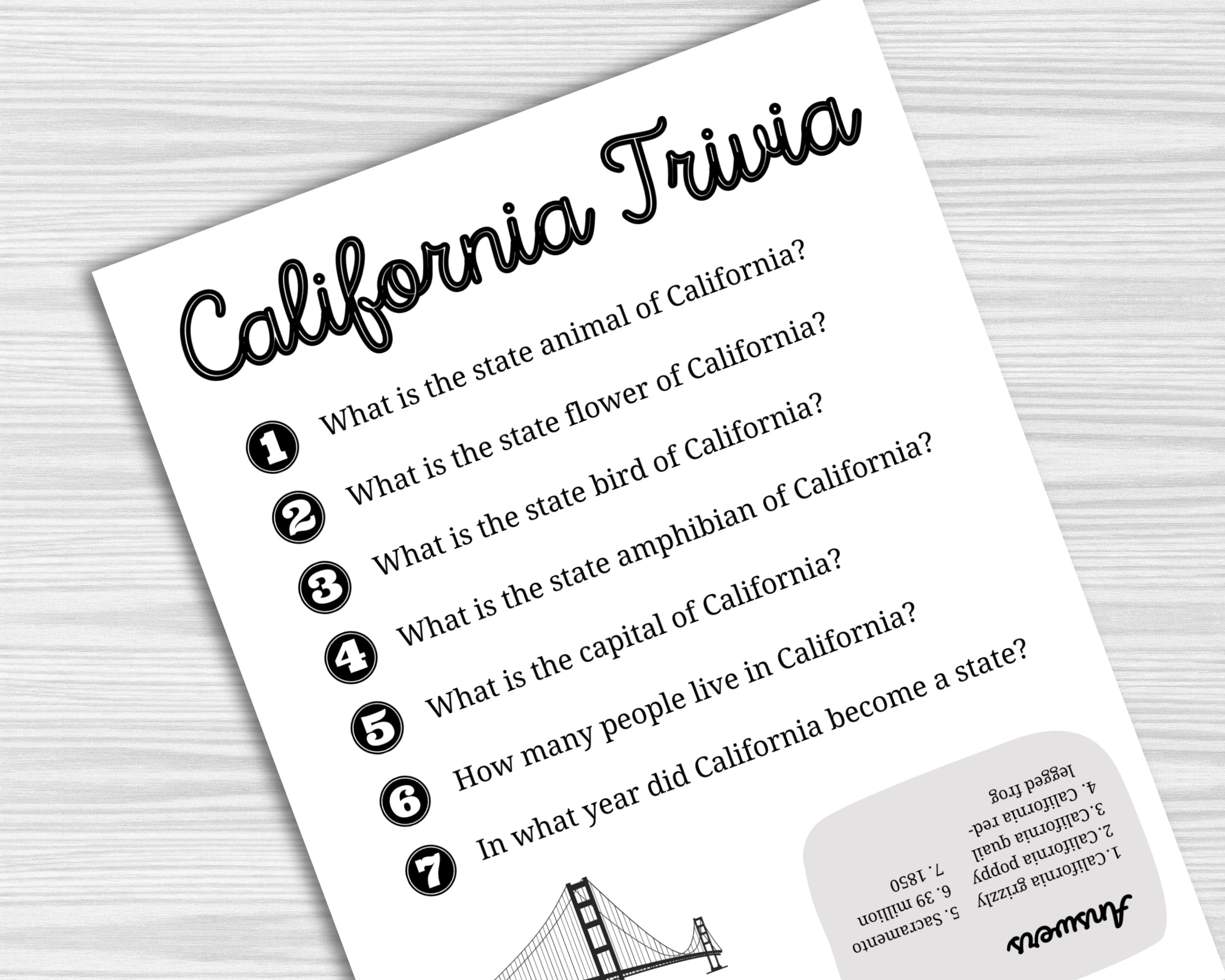 California Activity Pack: State Symbols, Trivia, and Word Search ...