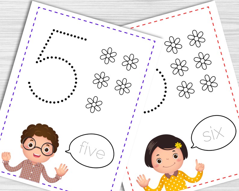 Number Tracing Worksheet, Number Tracing Practice, Number Tracing ...