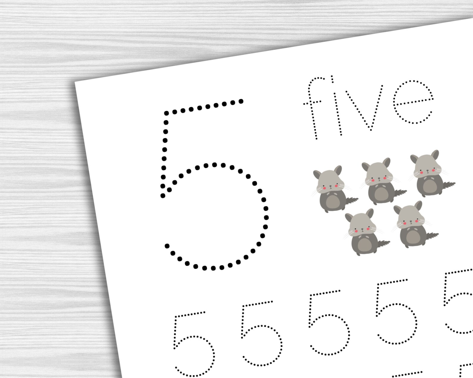 Number Tracing Worksheet, Number Tracing Practice, Number Tracing ...