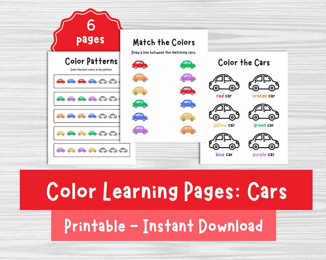 Color Learning Worksheets, Learn Colors, Color Matching, Teaching ...