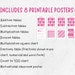 Pink Math Posters: Classroom Decor, Multiplication, Fractions (digital ...