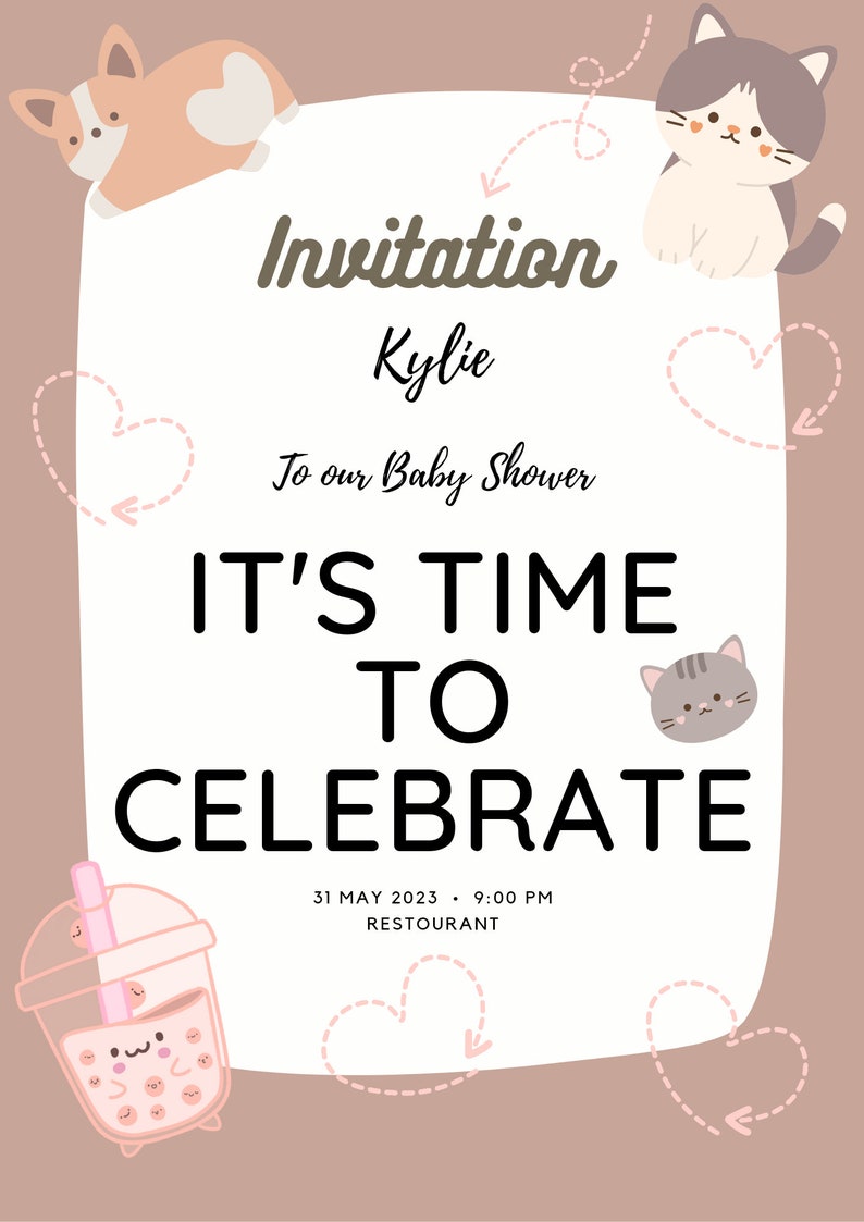 Cute Baby Shower Invitation - Etsy
