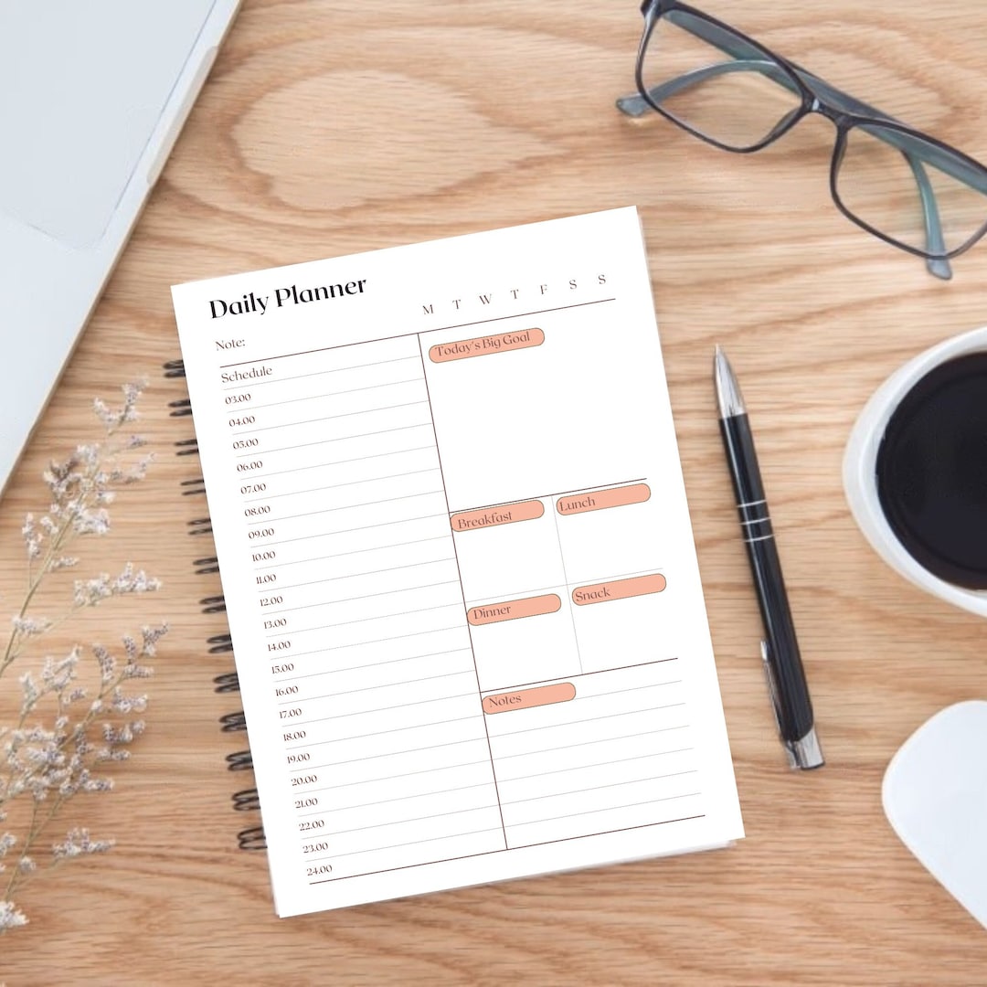 Digital Daily Planner | Printable Planner | to Do Lists | Goal Tracker ...