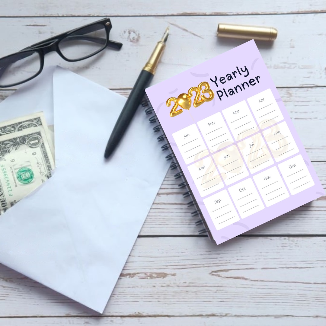 Digital Yearly Planner | Printable Planner | to Do Lists | Goal Tracker ...