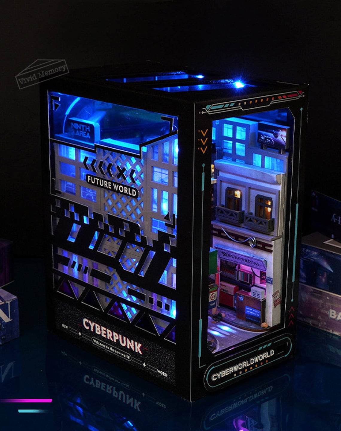 DIY Cyber World Book Nook Shelf Insert DIY Bookends - Etsy