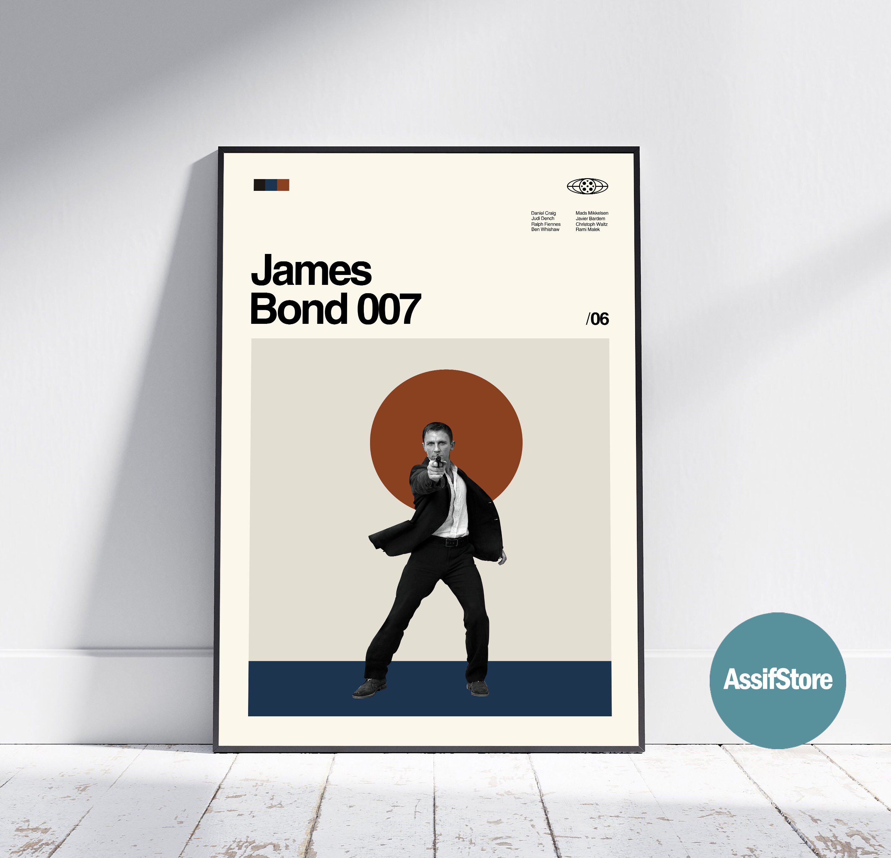 James Bond 007 Poster James Bond Movie Music Poster Retro - Etsy UK
