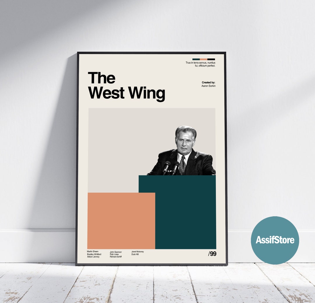 The West Wing Poster the West Wing Movie Retro Movie Poster - Etsy