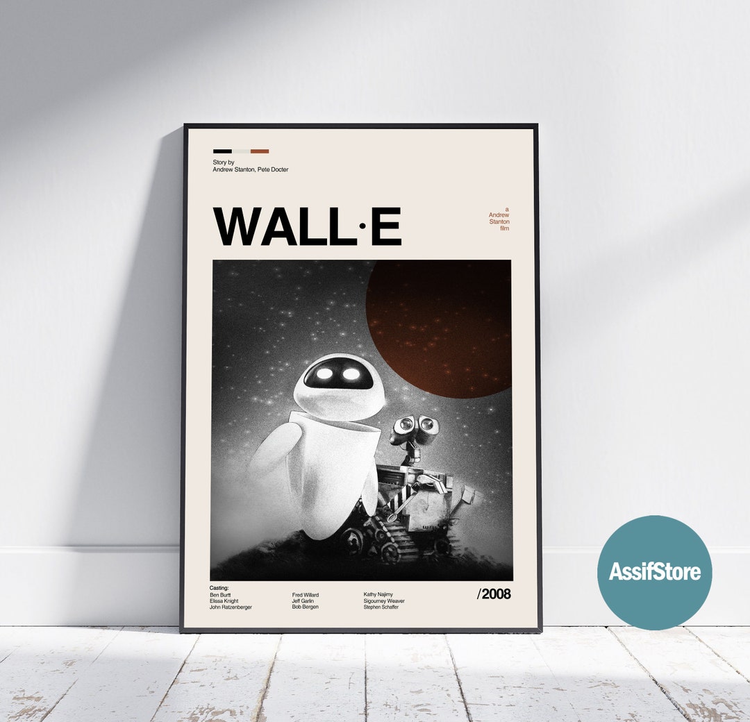 Wall-e Poster Wall-e Movie Poster Andrew Stanton Retro - Etsy