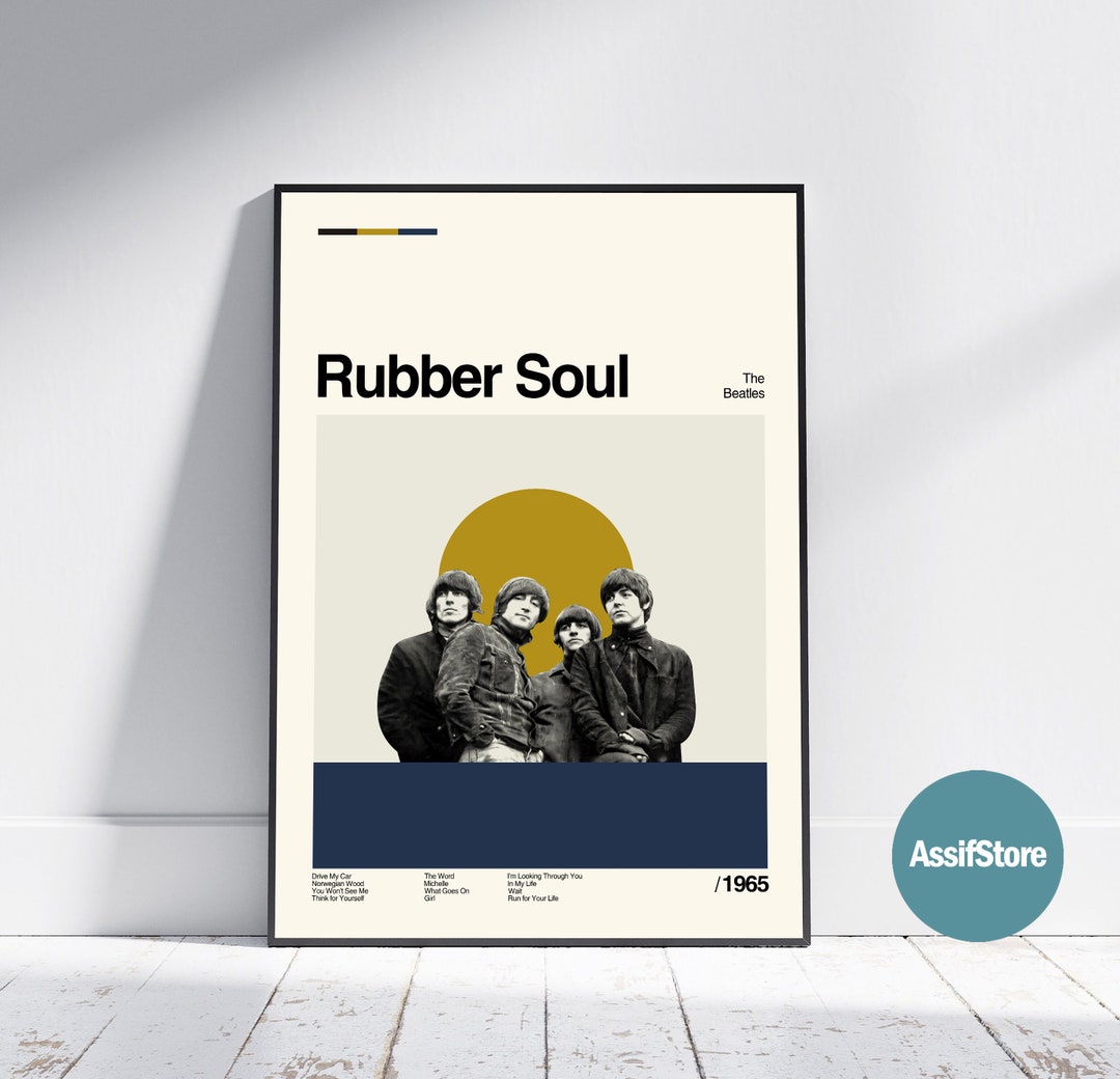 Rubber Soul Poster the Beatles Minimalist Poster Vintage - Etsy