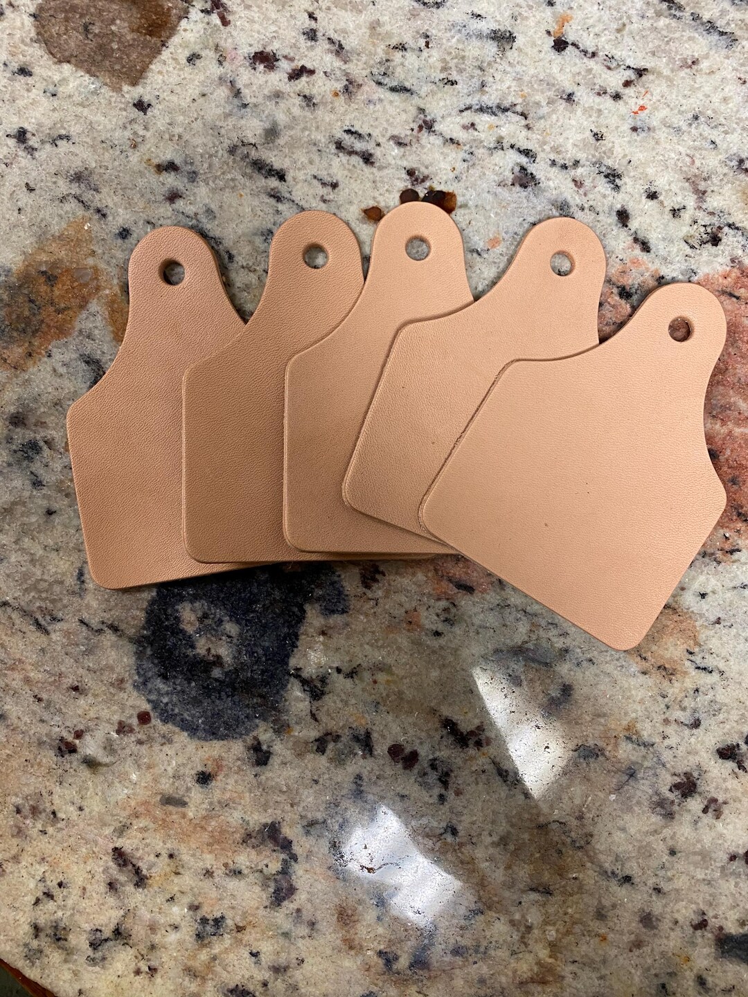 DIY Leather Ear Tag Keychain Multi-pack - Etsy