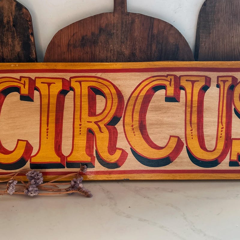Vintage Circus Signs - Etsy
