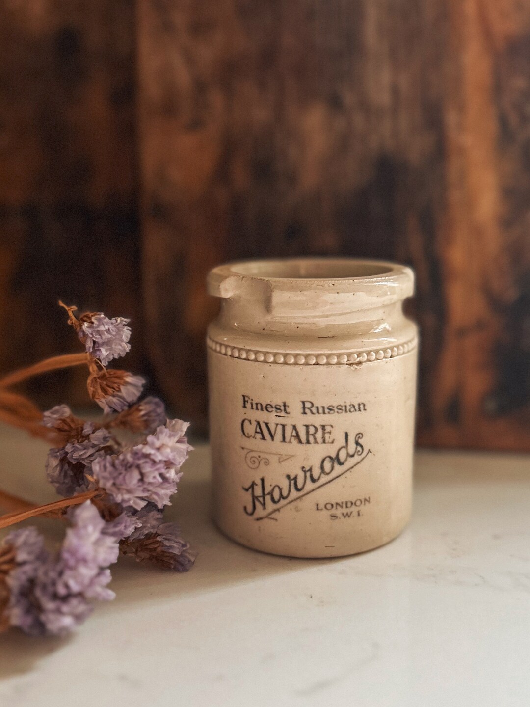 Vintage Harrods Caviare Pot, Vintage Caviar Pot, Ironstone, Vintage ...