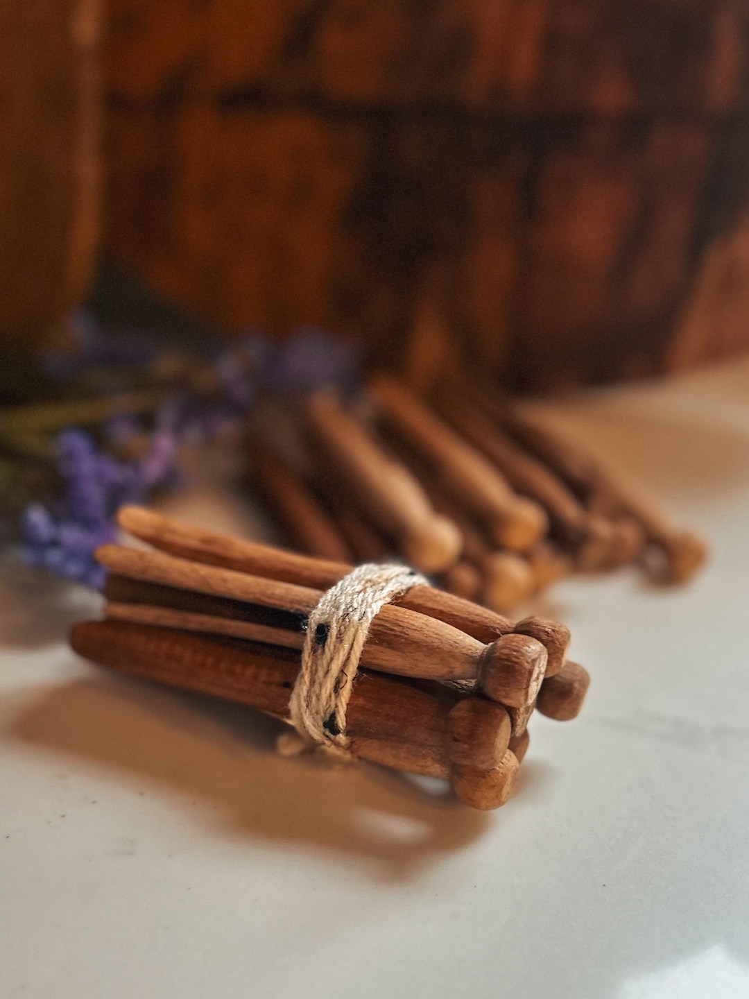 Set of 10 Vintage Wooden Dolly Pegs, Vintage Dolly Pegs, Vintage Pegs ...