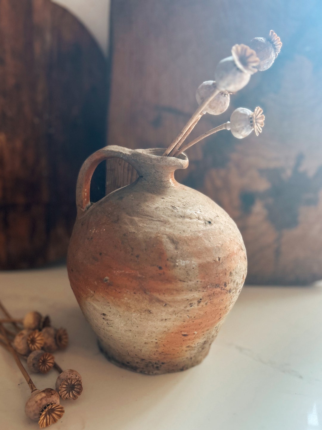 Vintage French Oil Jug, Vintage French Jug, Farmhouse Decor, Vintage ...