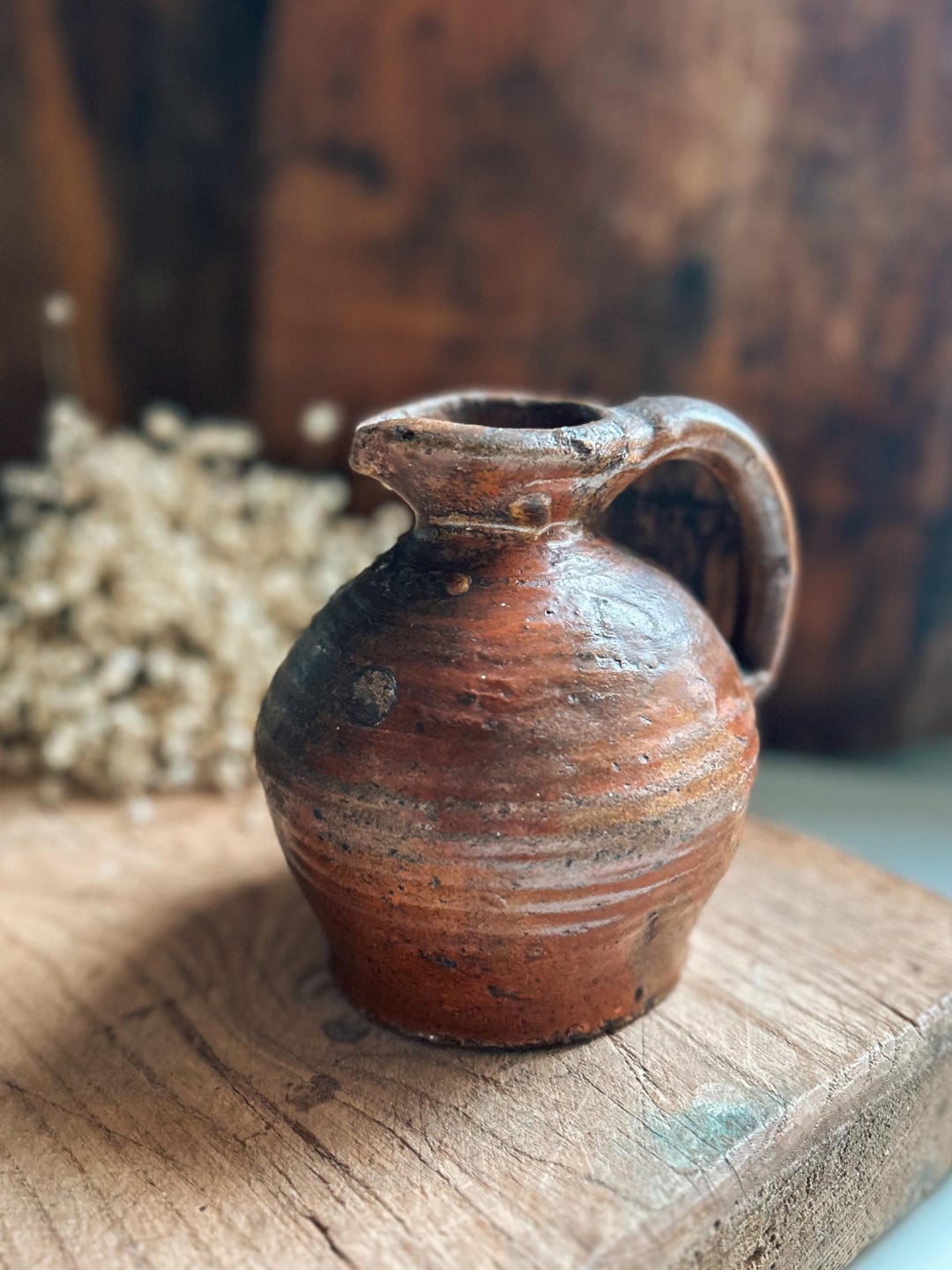 Vintage French Oil Jug, Vintage French Jug, Farmhouse Decor, Vintage ...