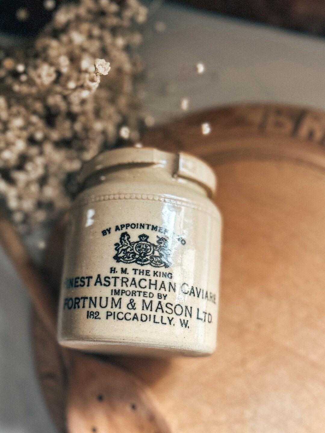 Vintage Fortnum Caviare Pot, Vintage Caviar Pot, Ironstone, Vintage ...