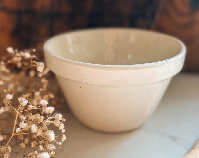 Vintage Pudding Bowl, Mixing Bowl, Vintage Bowl, Farmhouse Kitchenware ...