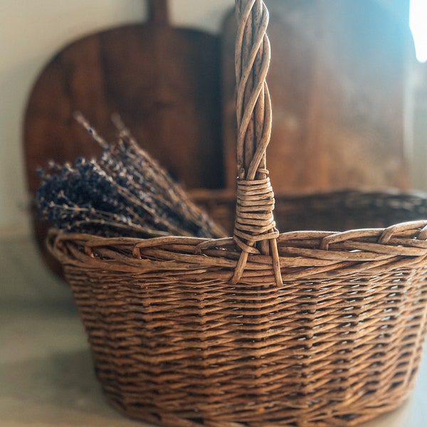 French Wicker Basket - Etsy