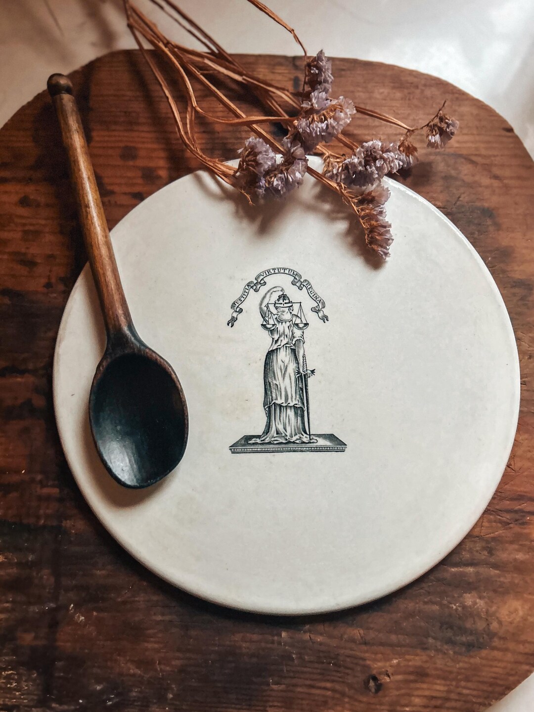 Antique Ironstone Scale Plate, Weighing Scale Plate, Ceramic Slab ...