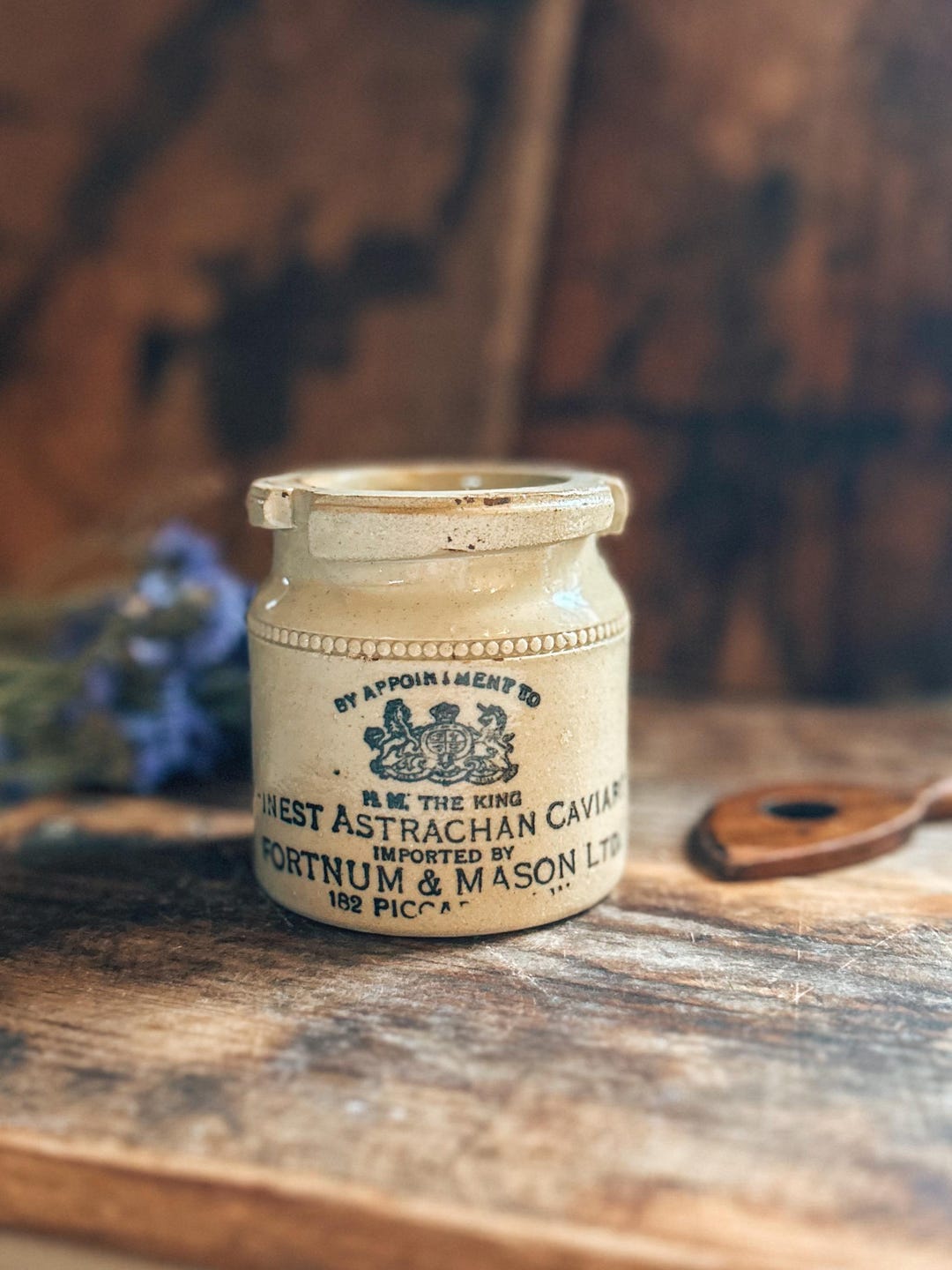 Vintage Fortnum Caviare Pot, Vintage Caviar Pot, Ironstone, Vintage ...