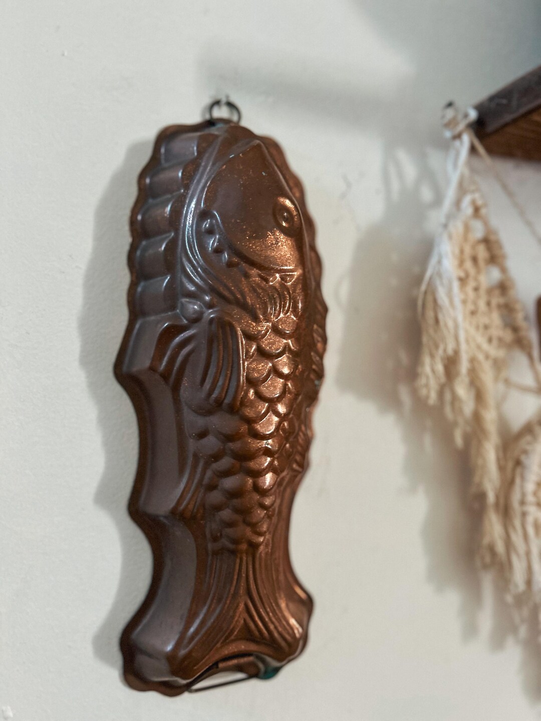 Vintage Copper Fish Mould, Vintage Mould, Fish Jelly Mould, Jelly Mold ...