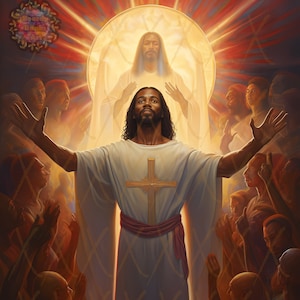 Praying Black Jesus Poster, Christian Poster, African American Jesus ...