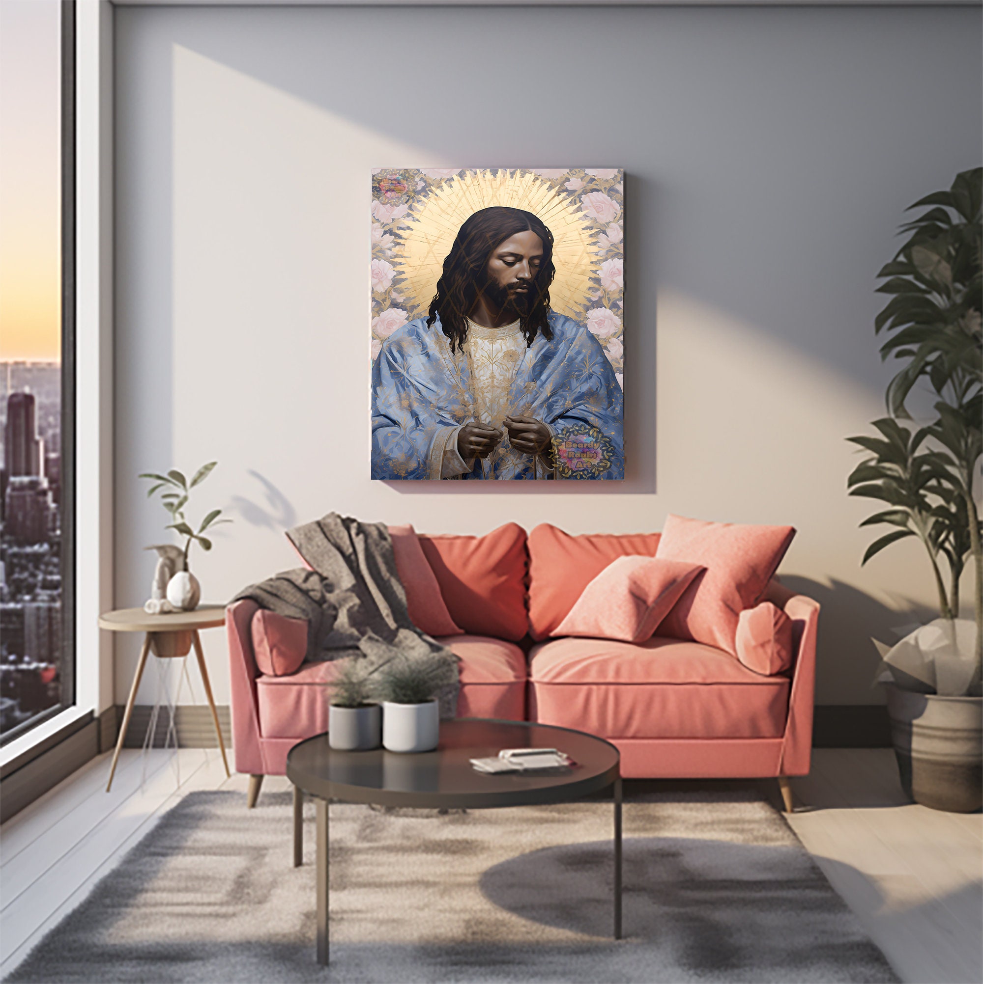Regal Black Jesus Poster, Christian Poster, African American Jesus ...