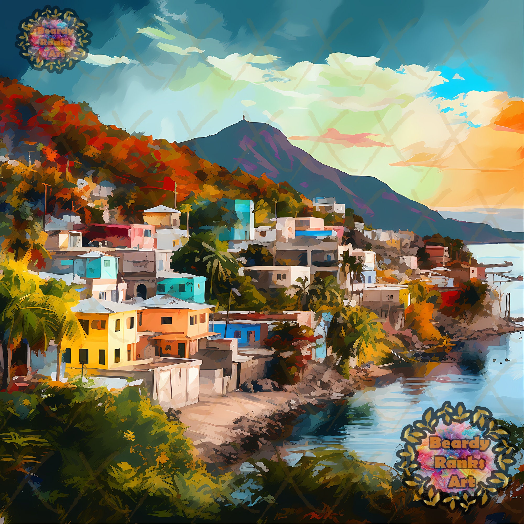 Petionville City, Haiti, Haitian Art, Haitian Painting, Haitian Art ...