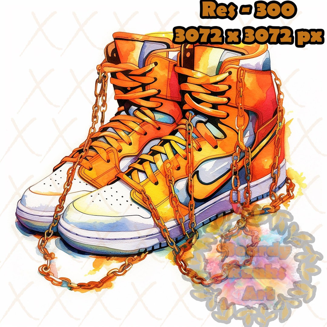 Trainers Sneakers PNG Artwork, Sneaker Canvas Art, Sneakerhead JPG ...
