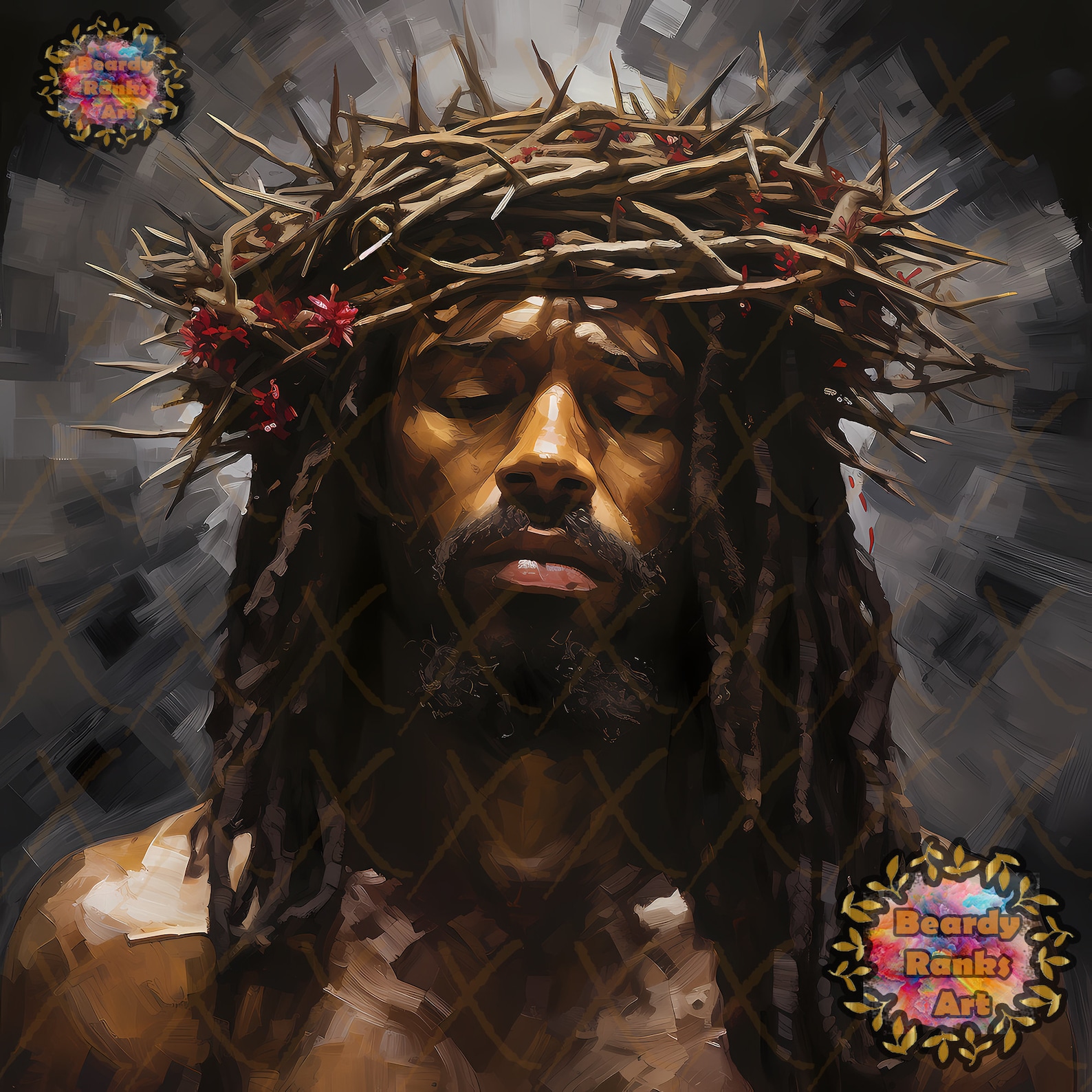 5 Black Jesus Images, Religious Wall Decor, Christian Artwork, African ...