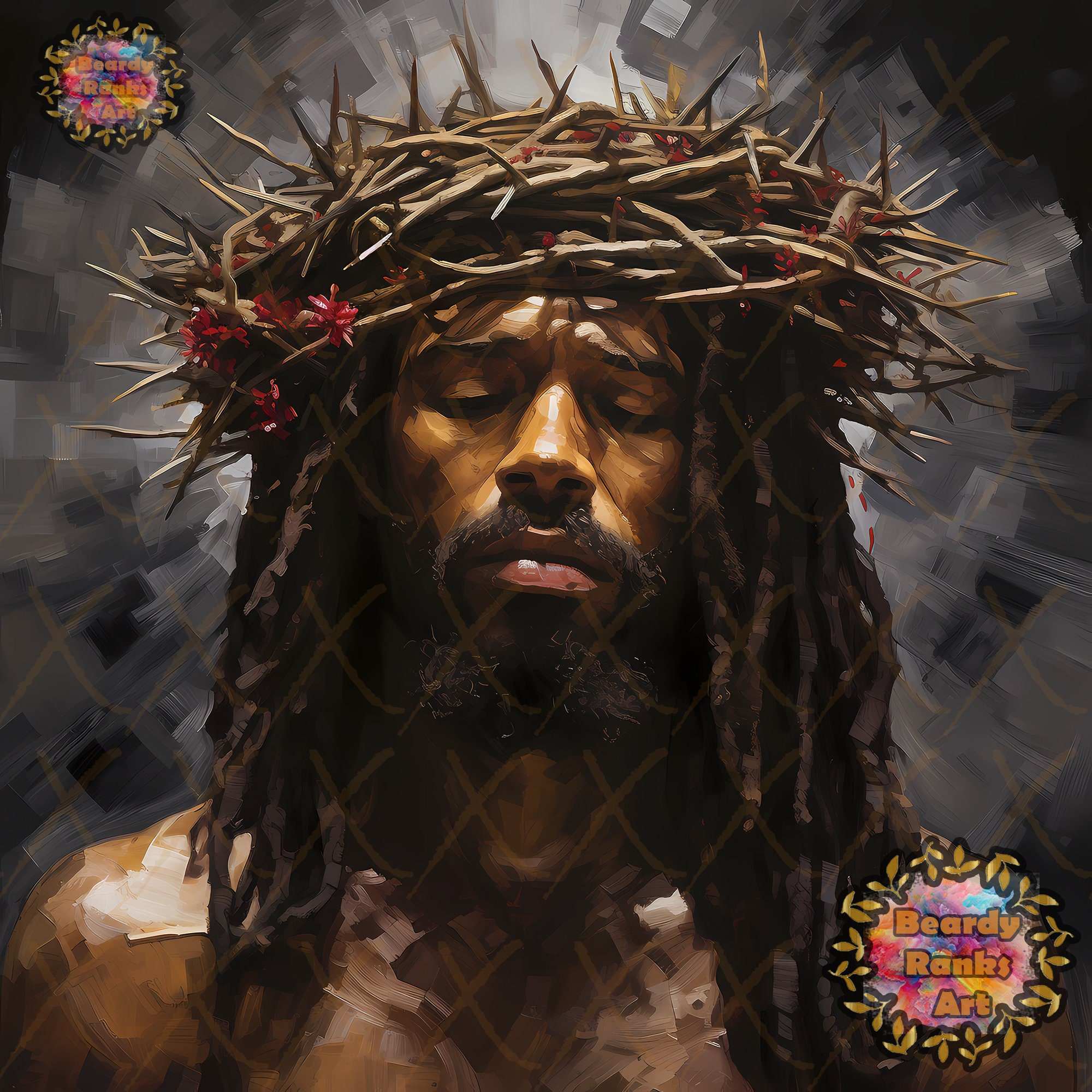 5 Black Jesus Images, Religious Wall Decor, Christian Artwork, African ...