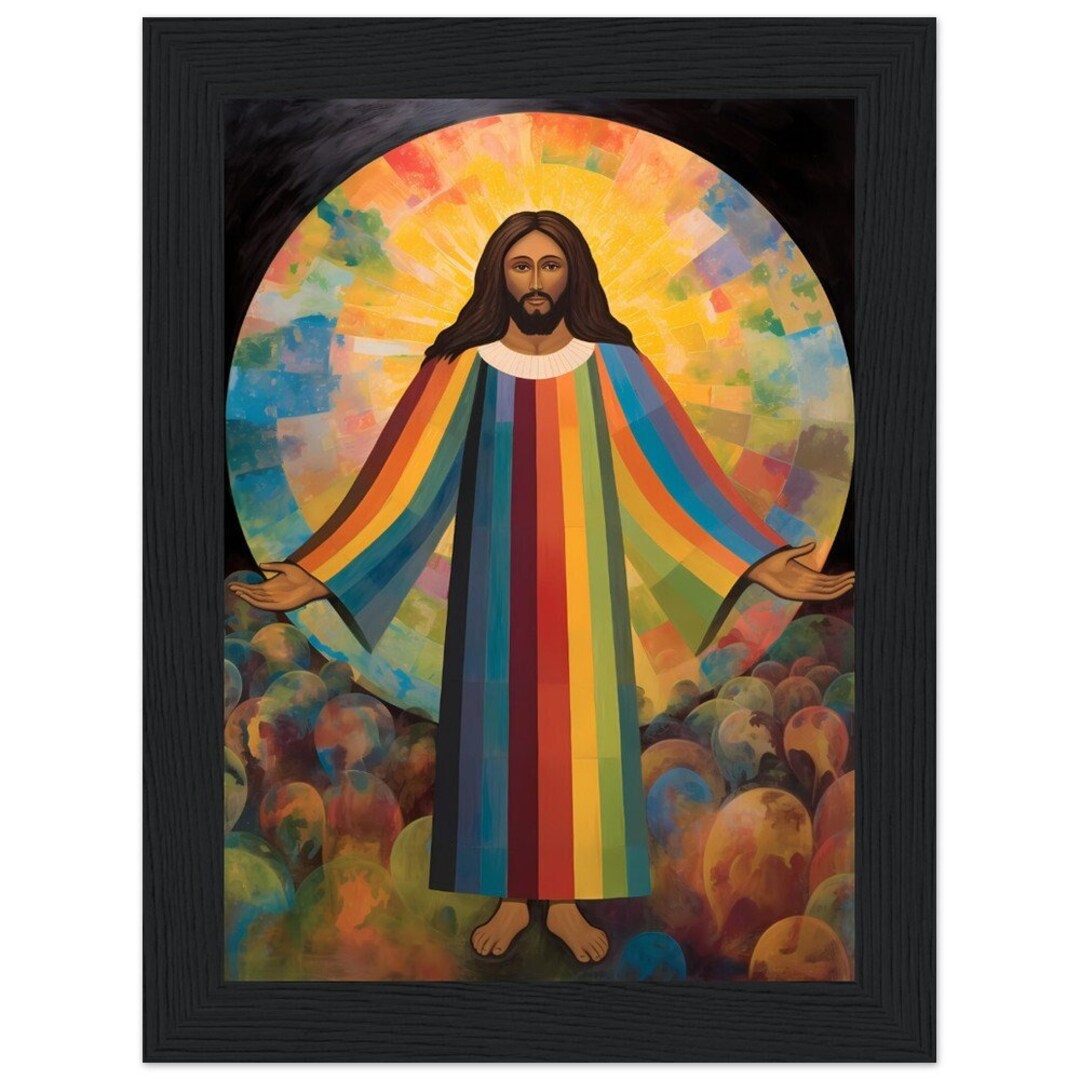 Jesus Christ Wooden Framed Wall Art, Christian Wall Decor, Christian ...