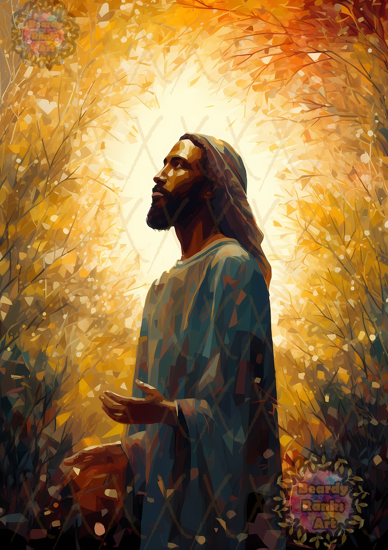 5 Black Jesus Downloadable Prints, Christian Artwork, African American ...