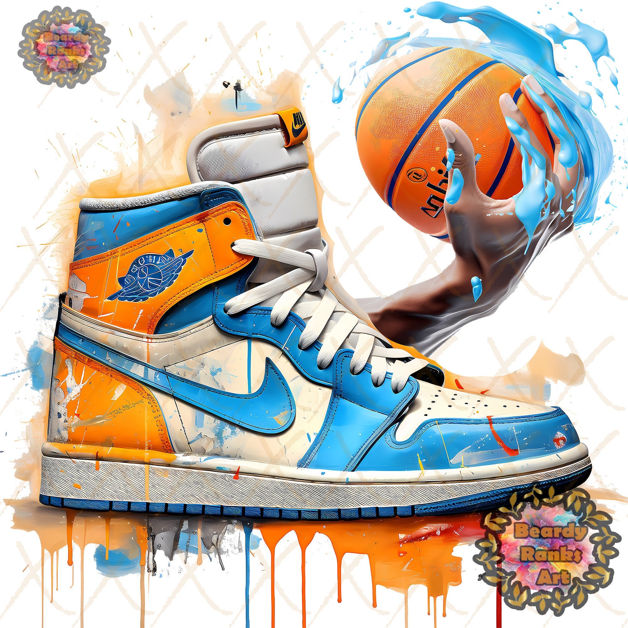 Transparent Background Sneaker Digital Downloadable Print, Sneaker ...