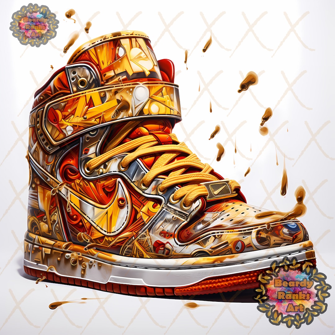 Sneaker Digital Download Prints, Sneaker Canvas Art, Graffiti Sneaker ...
