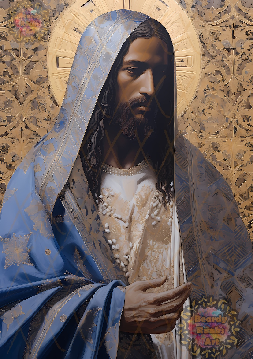 Regal Black Jesus Poster, Christian Poster, African American Jesus ...
