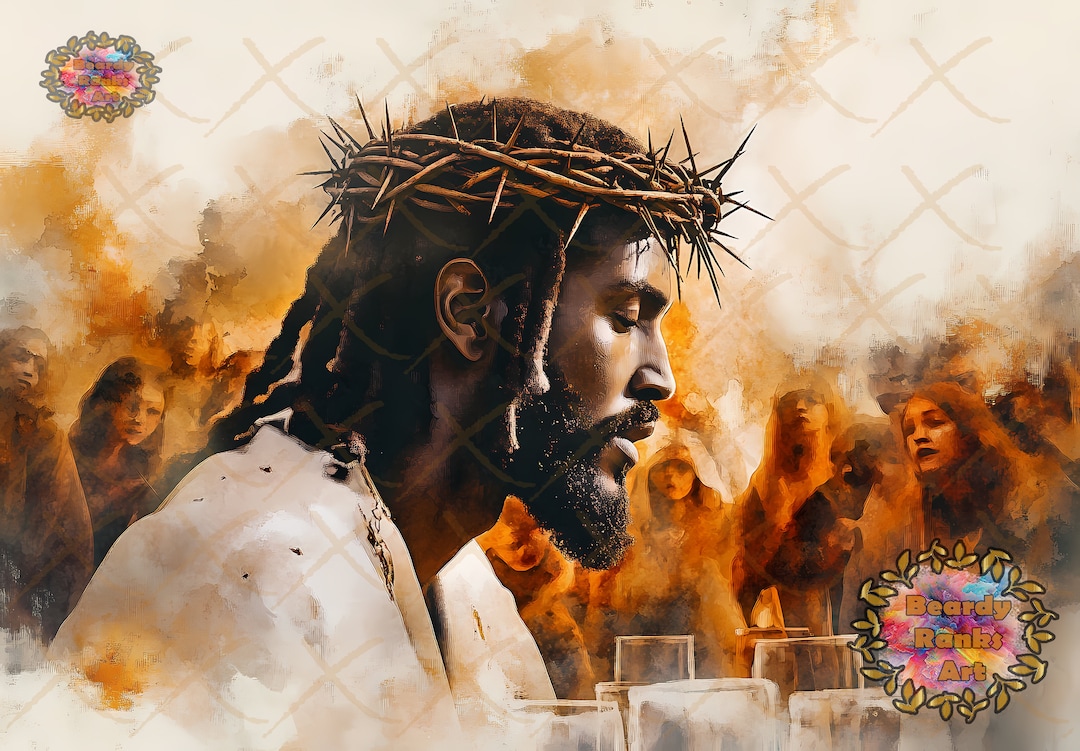 Black Jesus the Last Supper Prints, Brown Jesus the Last Supper ...