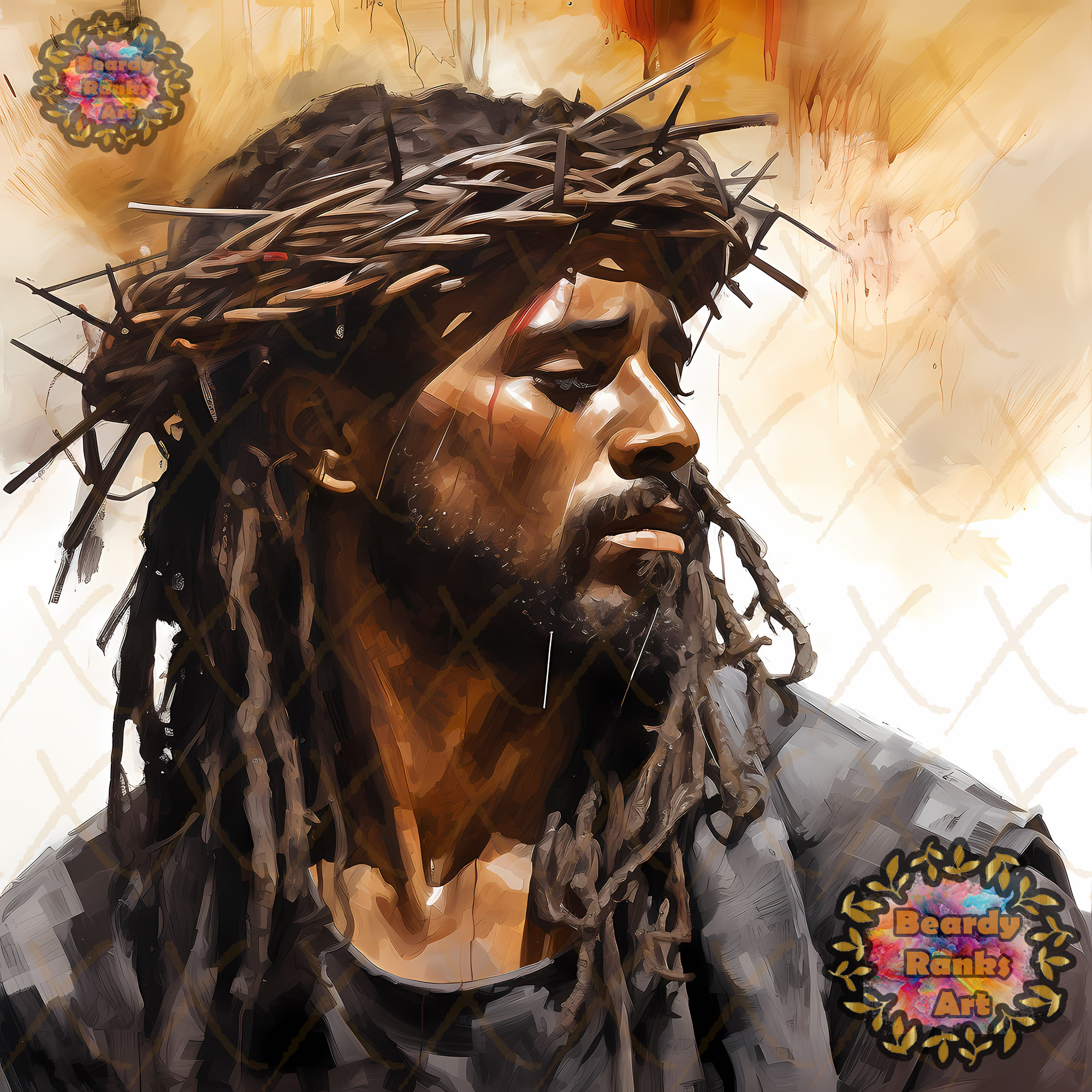 5 Black Jesus Images, Religious Wall Decor, Christian Artwork, African ...