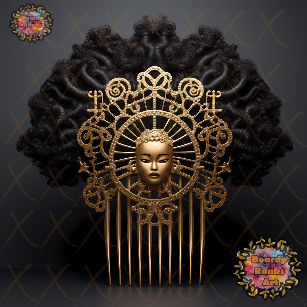 Afro Comb Wall Art Afro Comb Artwork Prints Afro Art Print - Etsy