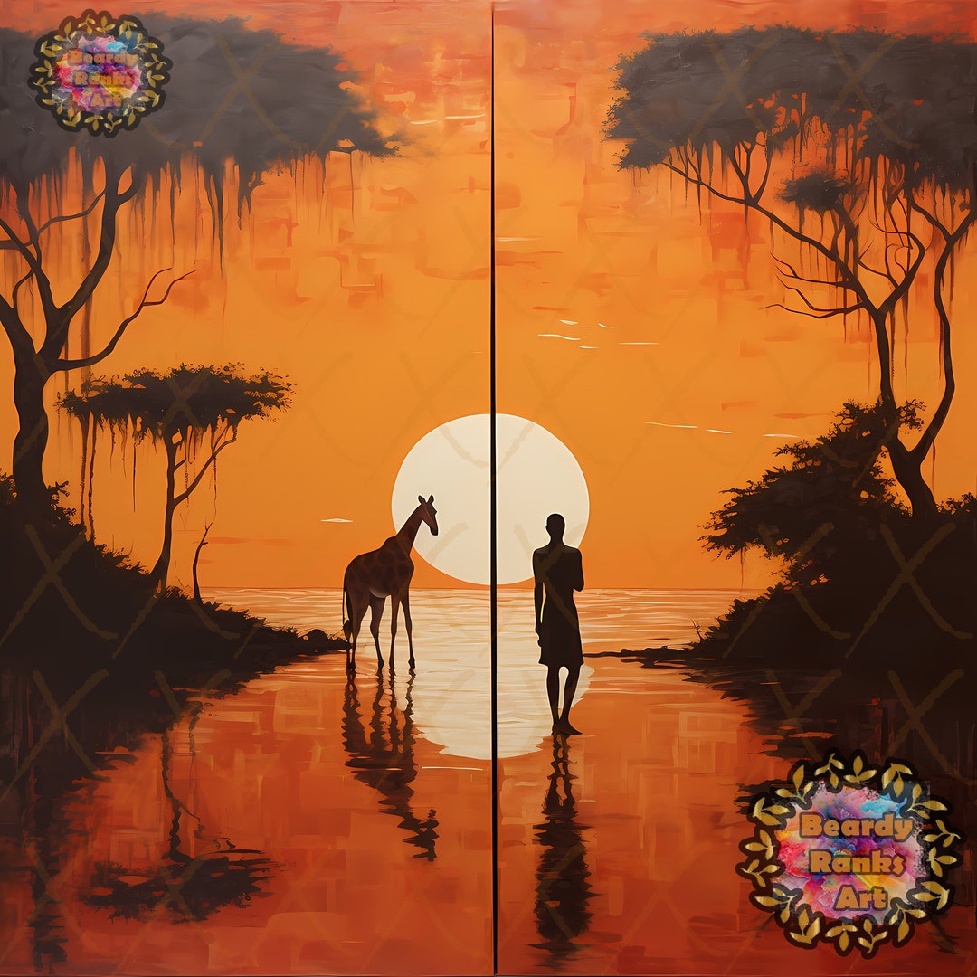 African Art, African Wall Art, Afrocentric Art, African Wall Décor ...