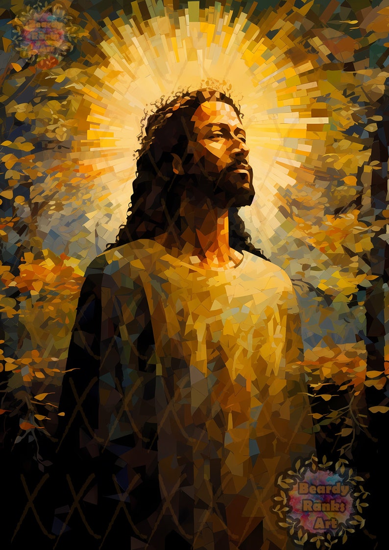 5 Black Jesus Downloadable Prints, Christian Artwork, African American ...