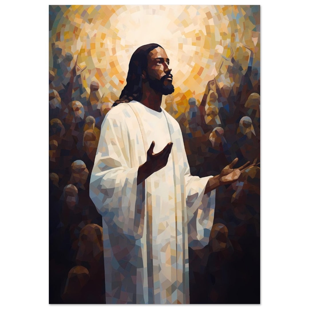 Black Jesus Poster, Christian Poster, African American Jesus Poster ...