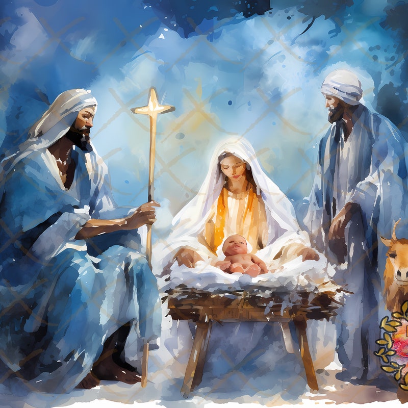 Nativity Print - Etsy